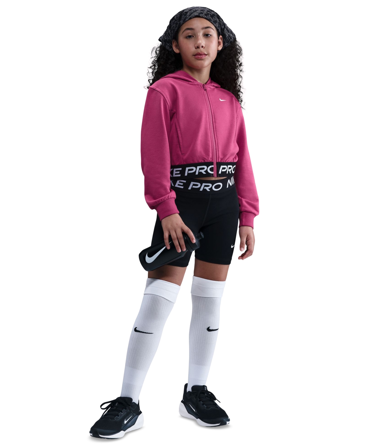 Click here for Nike Big Girls Pro Fleece Dri-fit Full-Zip Hoodie... prices