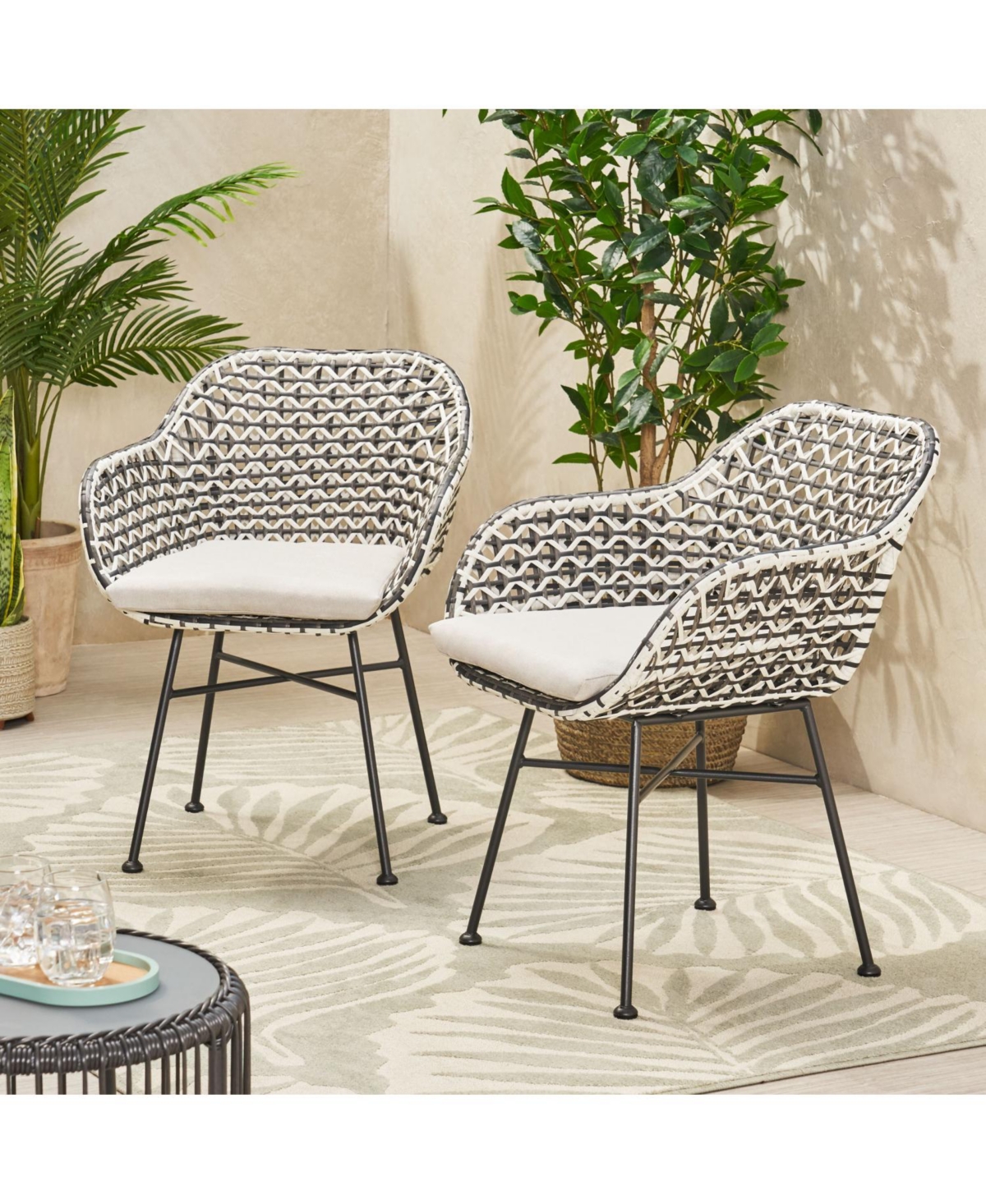 Click here for Streamdale Modern Woven Club Chair Minimalist Eleg... prices