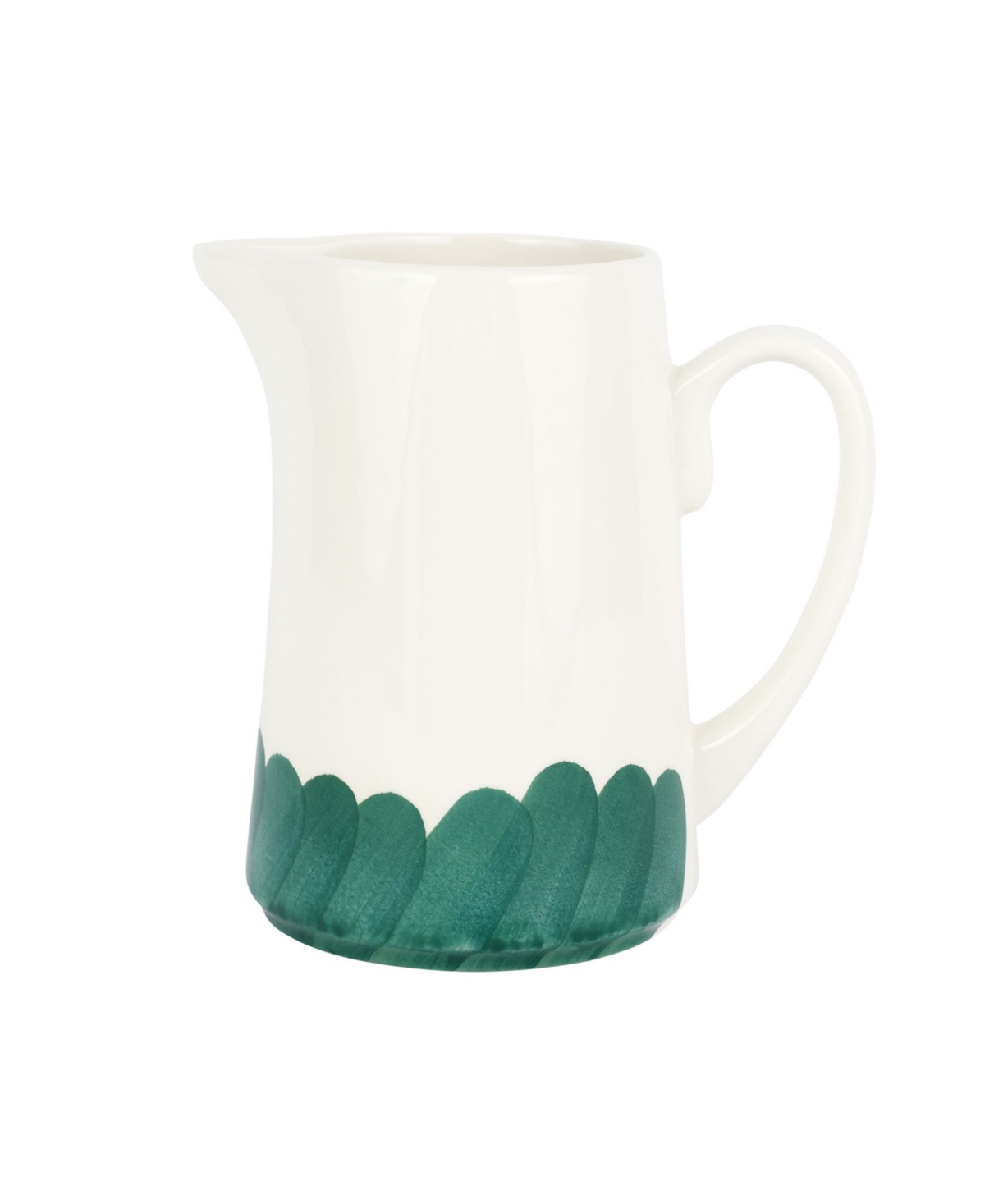 Vietri Lisbon Brushstroke Pitcher - Green