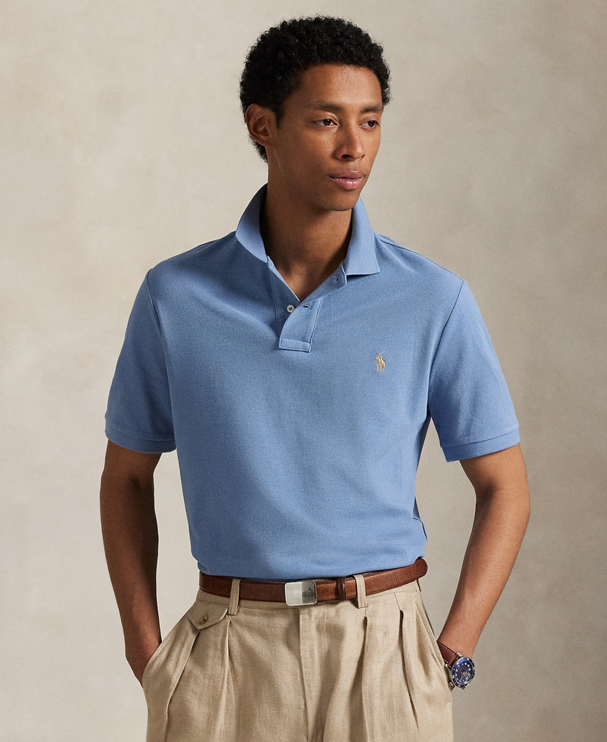 Click here for Polo Ralph Lauren Mens Classic-Fit Cotton Polo Shi... prices