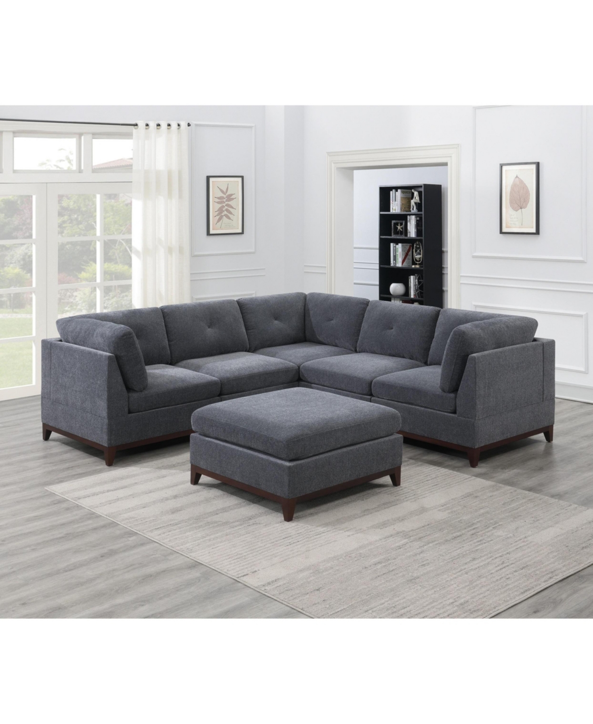Click here for Streamdale 6-piece Chenille Modular Sectional with... prices