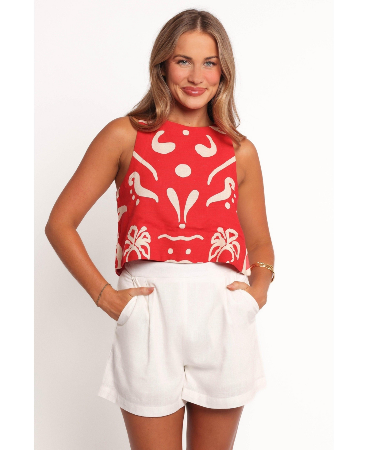 Click here for Petal and Pup Womens Charnie Top - Red prices