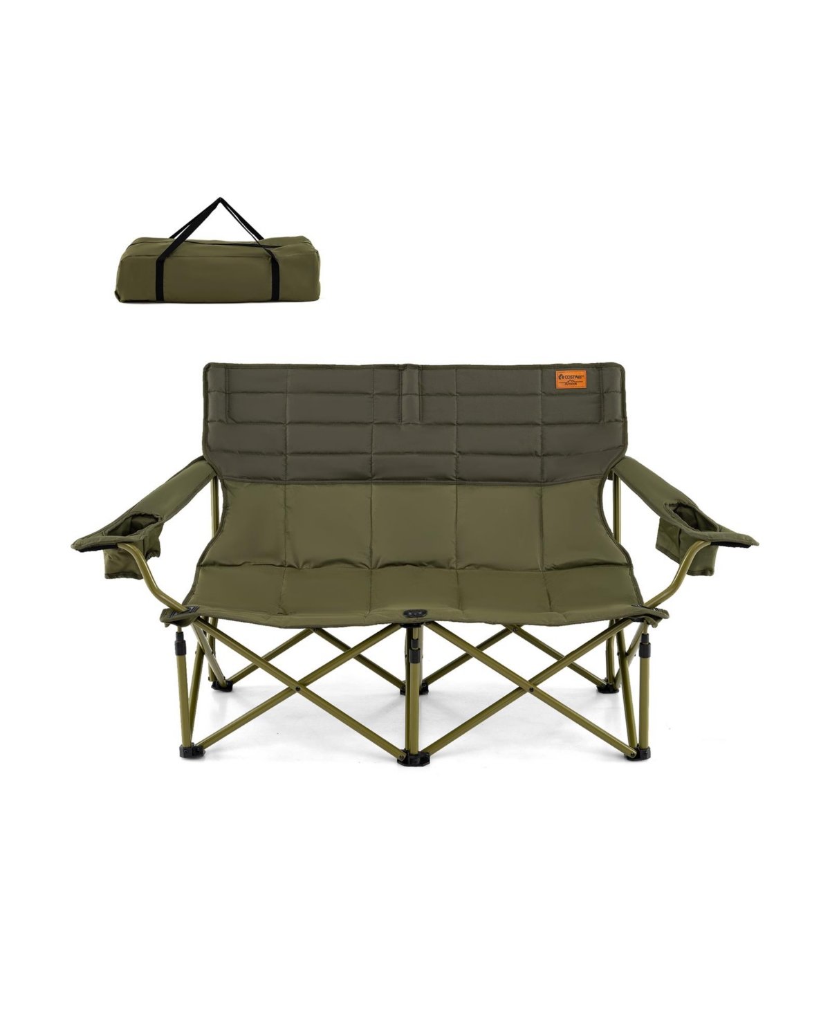 Click here for Oversized Camping Chair Folding Loveseat Camping C... prices