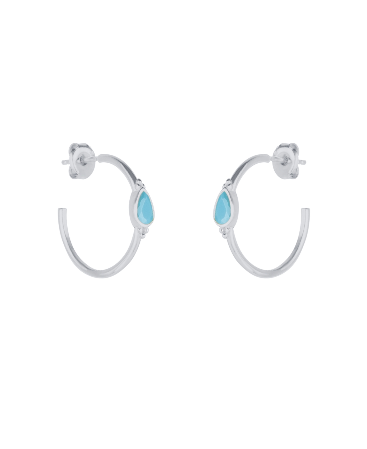 Click here for Spero London Drop Turquoise Solitaire Earrings Ste... prices