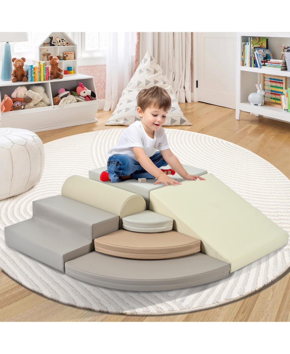 Click here for Streamdale Pizza-Shaped Soft Foam Climbing Blocks... prices