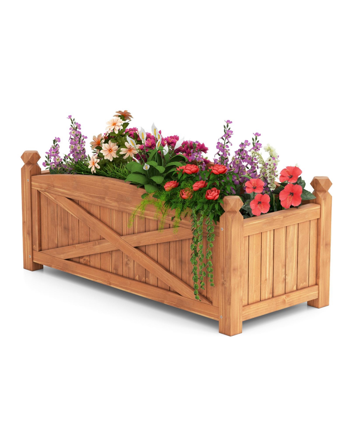Click here for Wooden Raised Garden Bed Drainage Holes for Patio... prices