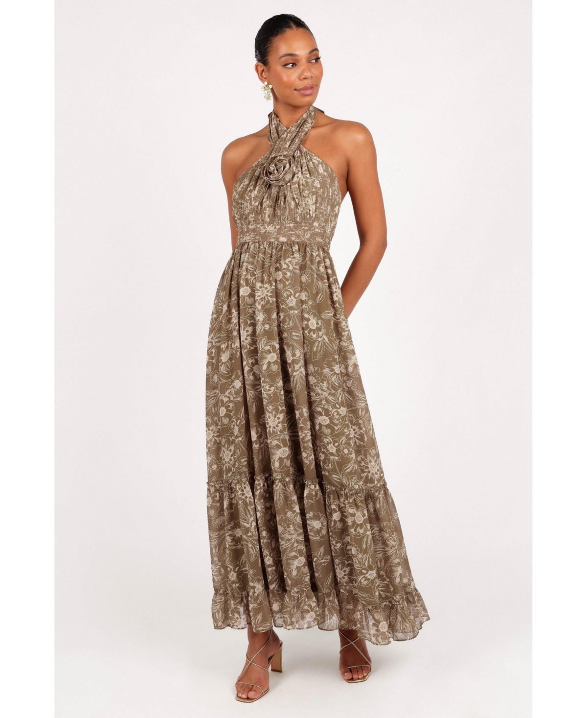 Click here for Petal and Pup Womens Lennon Halterneck Maxi Dress... prices