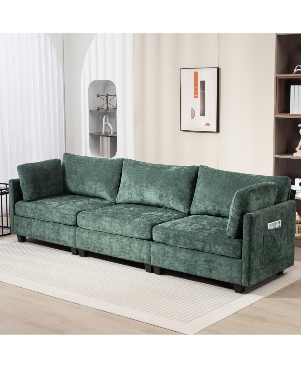 Click here for Streamdale 111.42x32.28" 3-Seater Chenille So... prices