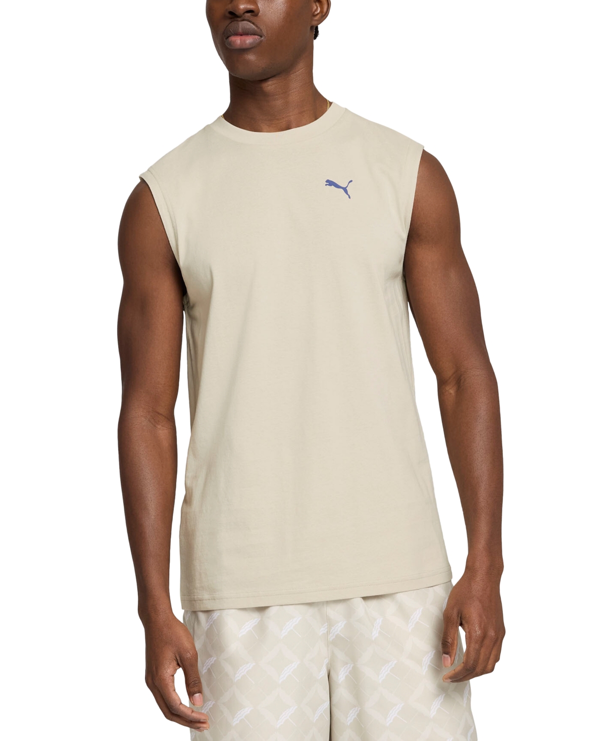 Click here for Puma Mens Resort Logo Tank Top - Desert Dust prices