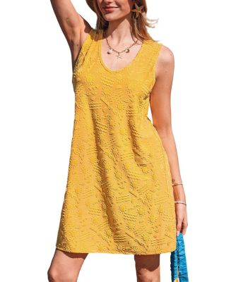 Cupshe Women's Daffodil Delight Yellow Cover-Up Mini Beach Dress - Macy's