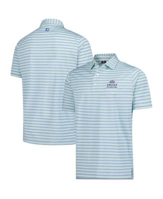 FootJoy Men's Light Blue Truist Championship ProDry Stripe Lisle Polo ...