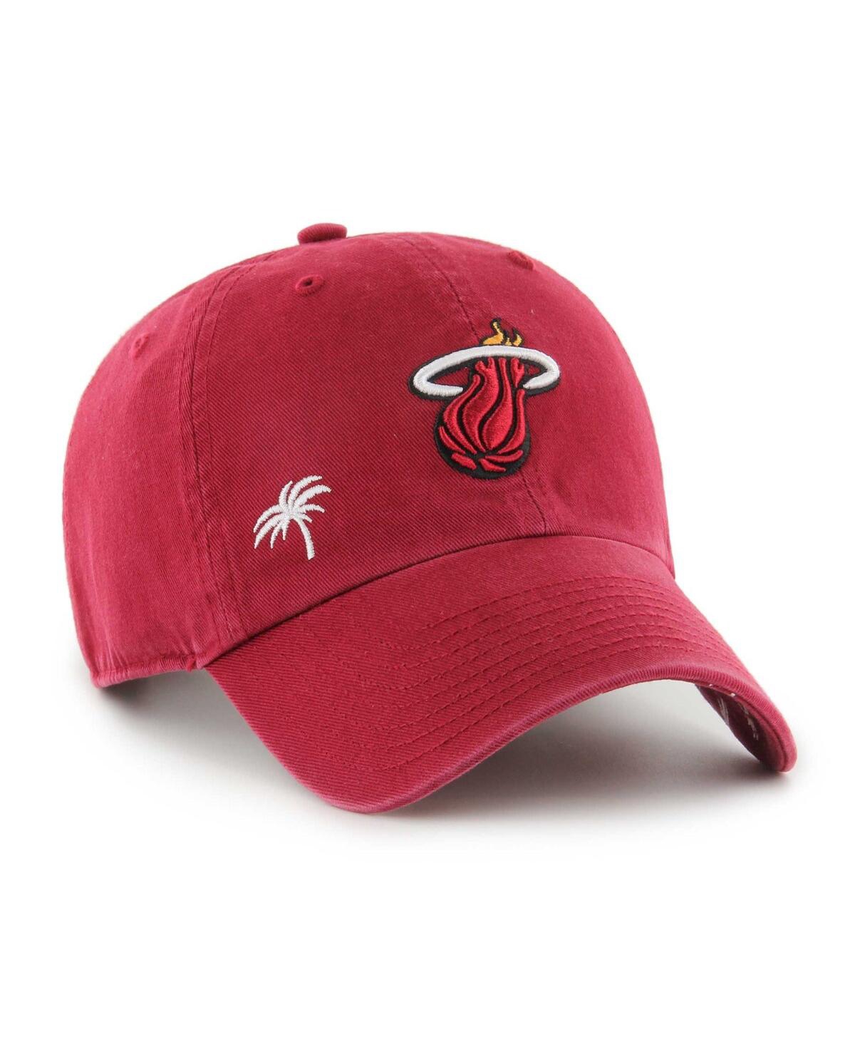 Click here for 47 Brand Womens Red Miami Heat Confetti Under Viso... prices