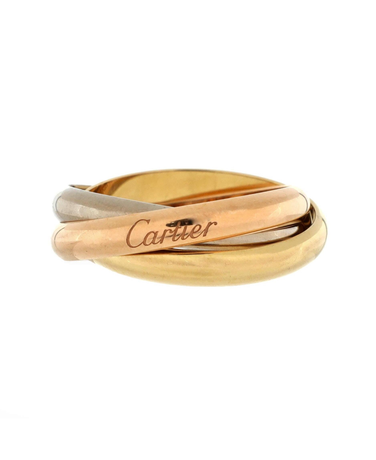 Click here for Pre-Owned Cartier Medium Trinity Ring 18K Tricolor... prices
