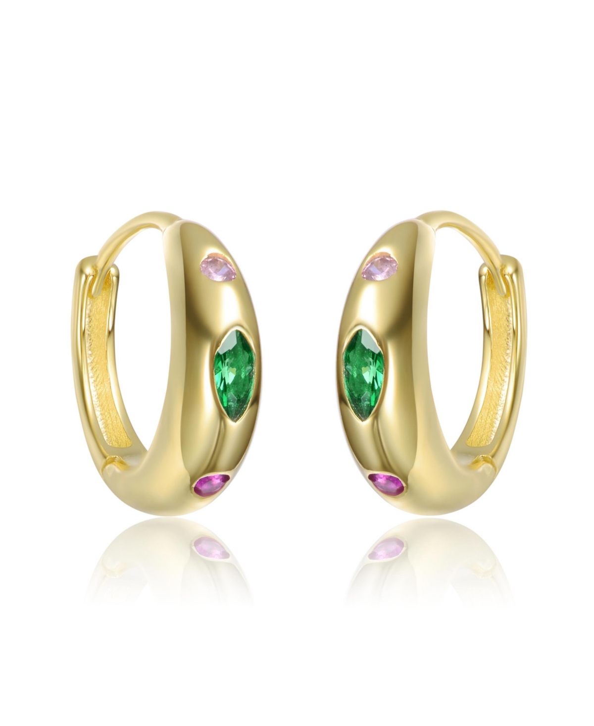 Click here for Kids 14K Gold Plated with Colored Cubic zirconia H... prices