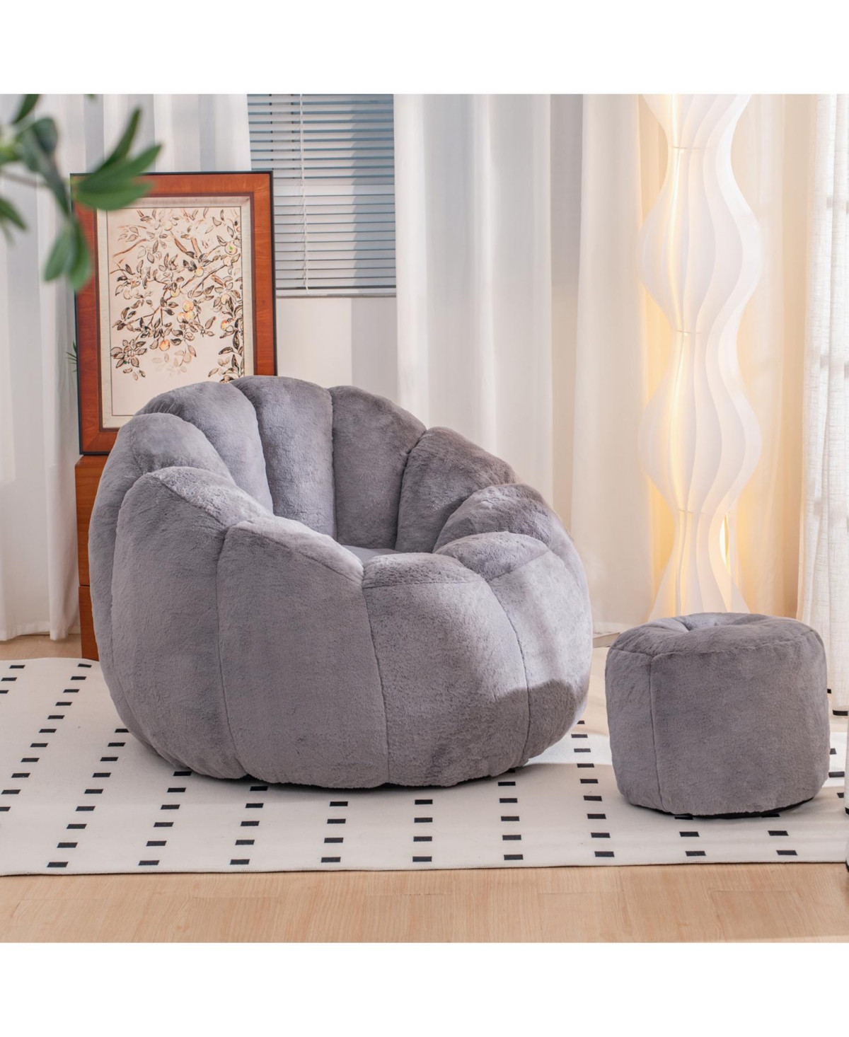 Click here for Streamdale FurnitureGiant Faux Fur Bean Bag Chair... prices