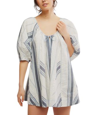 Free People Women's Bop Around Scoop-Neck Romper - Macy's