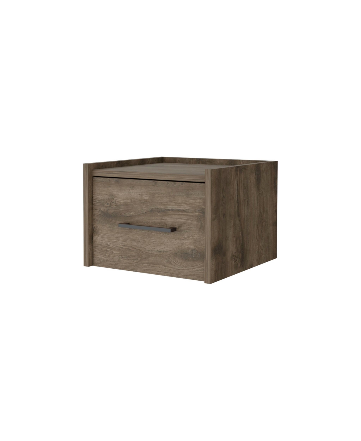 Click here for Floating Nightstand with One Drawer in Faux Wood &... prices