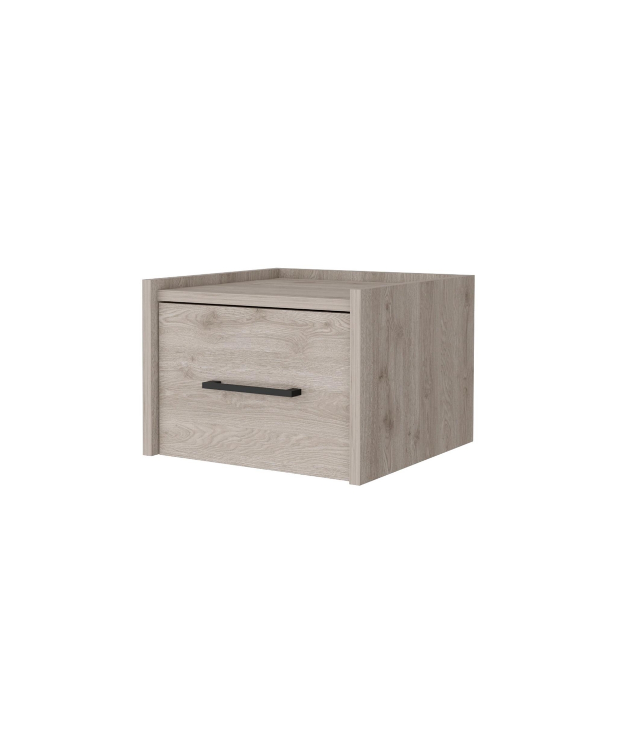 Click here for Floating Nightstand with One Drawer in Faux Wood &... prices
