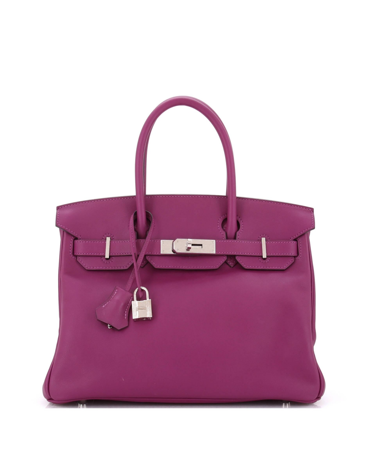 Click here for Pre-Owned Hermes Birkin 30 Handbag Purple Swift wi... prices