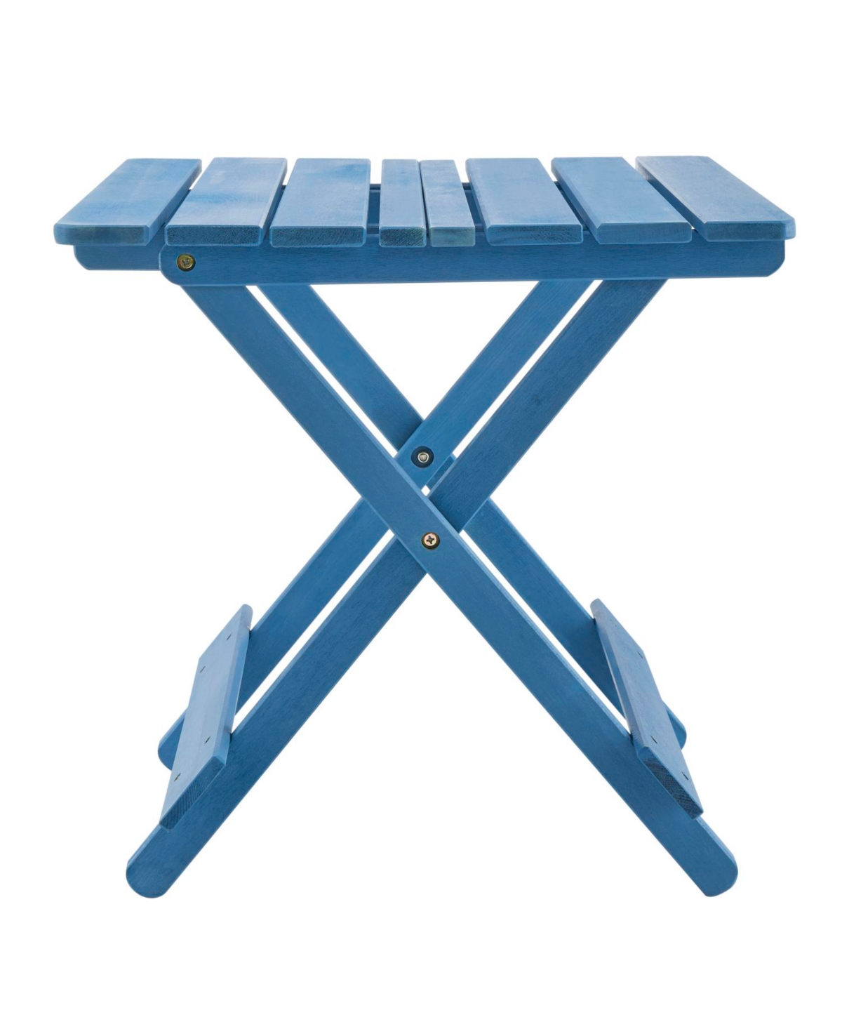 Click here for Folding Square Patio Table - Solid Wood  Blue - Bl... prices