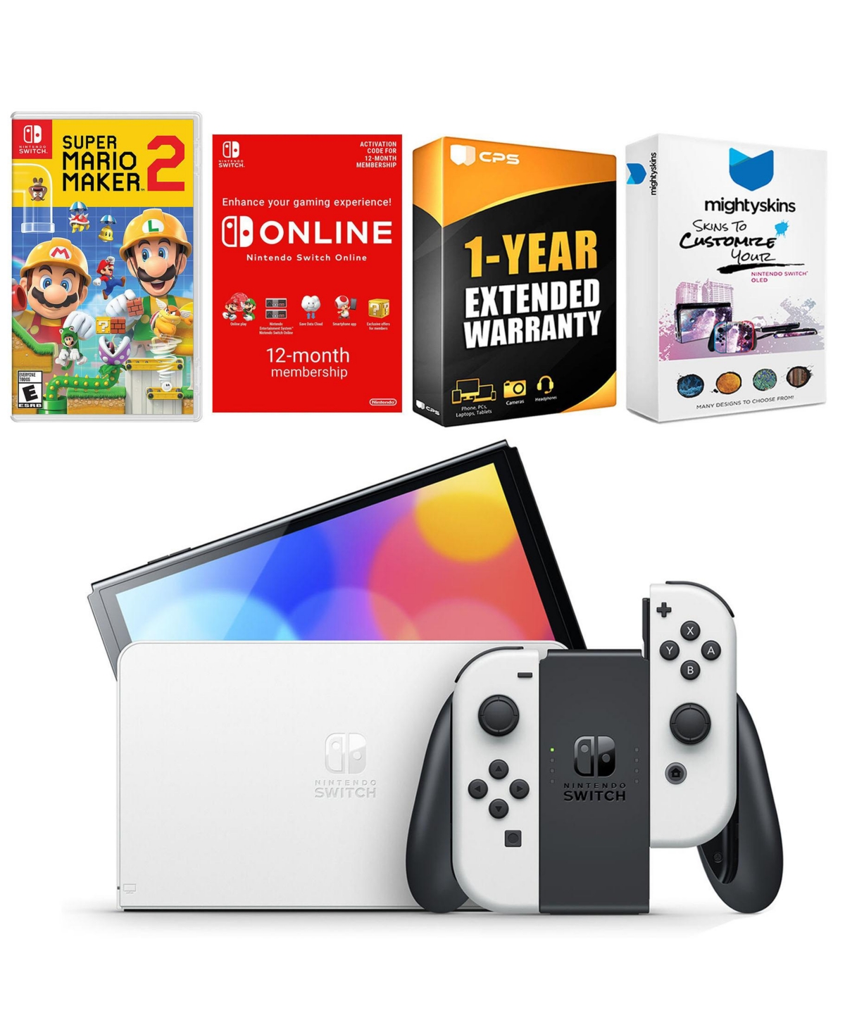 Click here for Nintendo Switch White Oled Console with Mario Make... prices