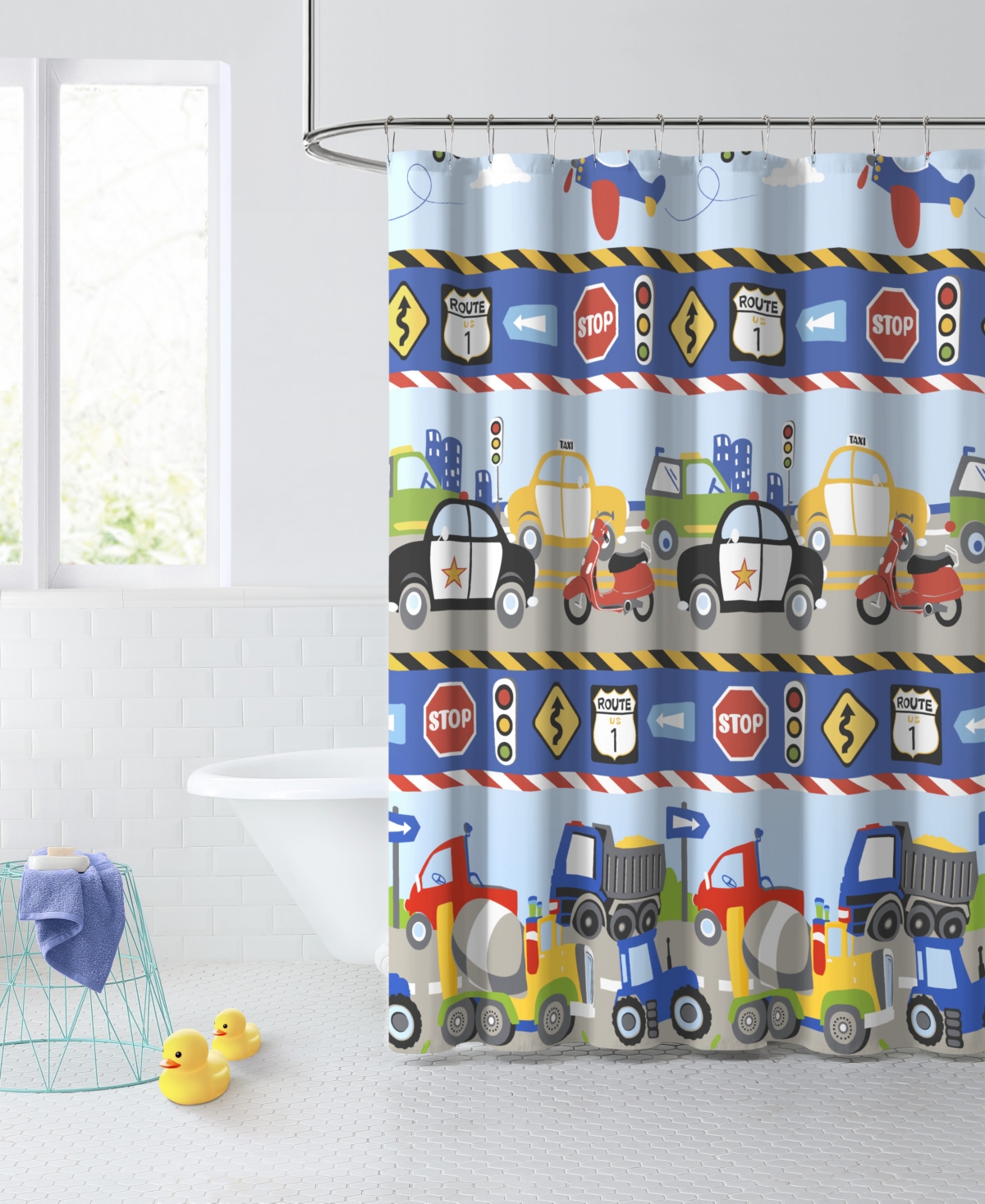 Click here for Dream Factory Trains and Trucks V2 72 x 72 Shower... prices
