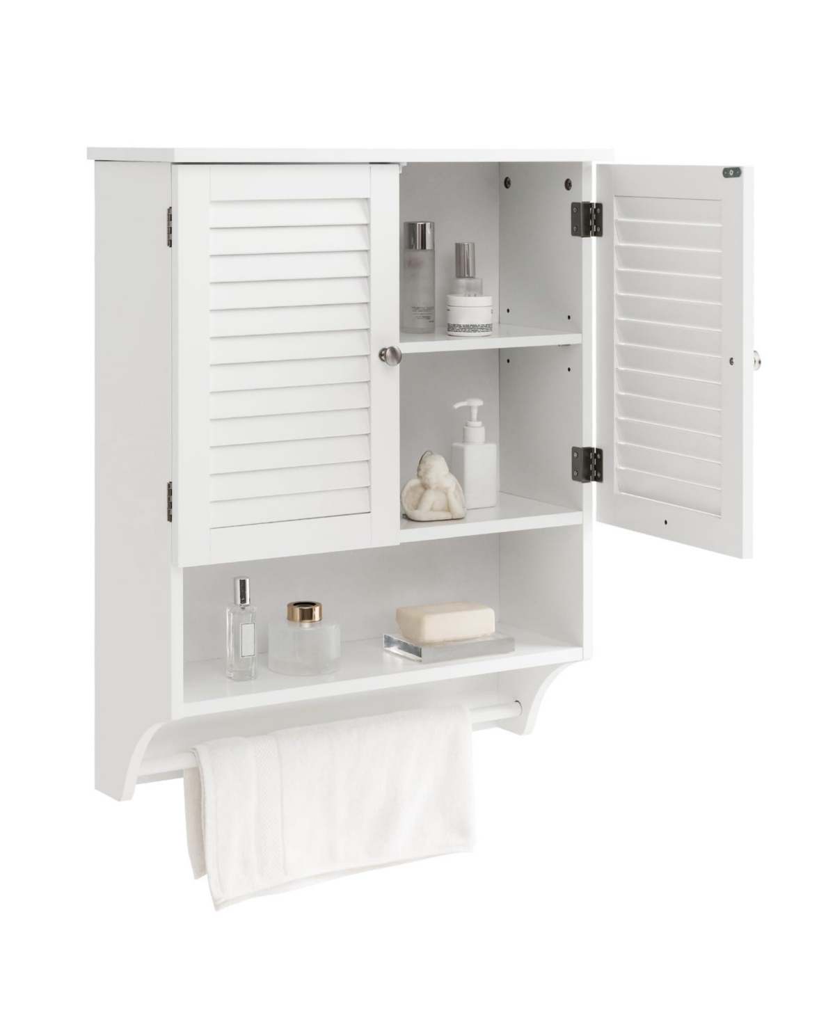 Click here for 2-Doors Bathroom Wall-Mounted Medicine Cabinet wit... prices