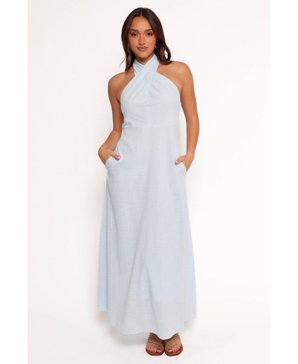 Click here for Petal and Pup Womens Betsy Halterneck Maxi Dress -... prices