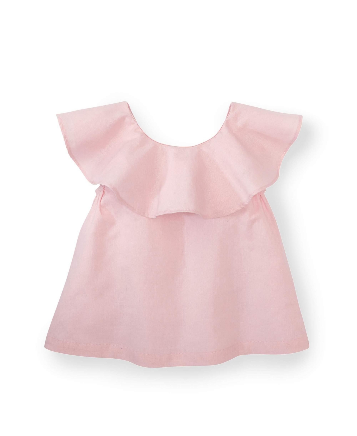 Click here for Hope & Henry Baby Girls Ruffle Top with Bow - Pink prices