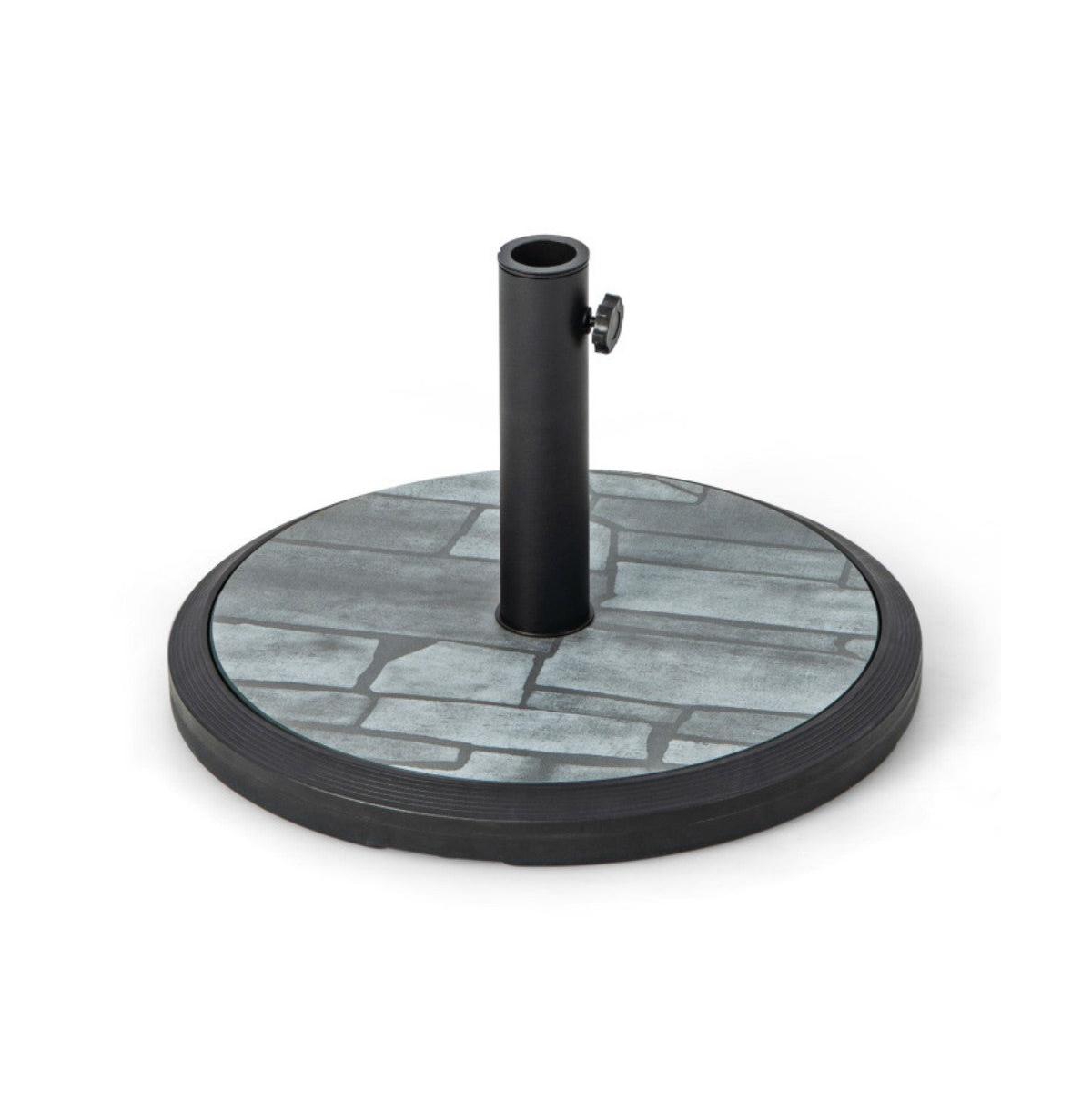 Click here for 35lbs Umbrella Base with Built-in Cement - Black a... prices