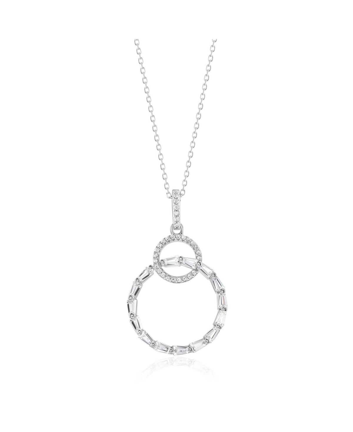 Click here for Suzy Levian Sterling Silver Cubic Zirconia Circle... prices