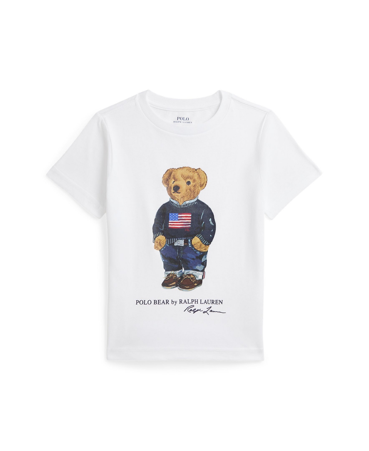 Click here for Polo Ralph Lauren Polo Bear Cotton Jersey Tee - Wh... prices
