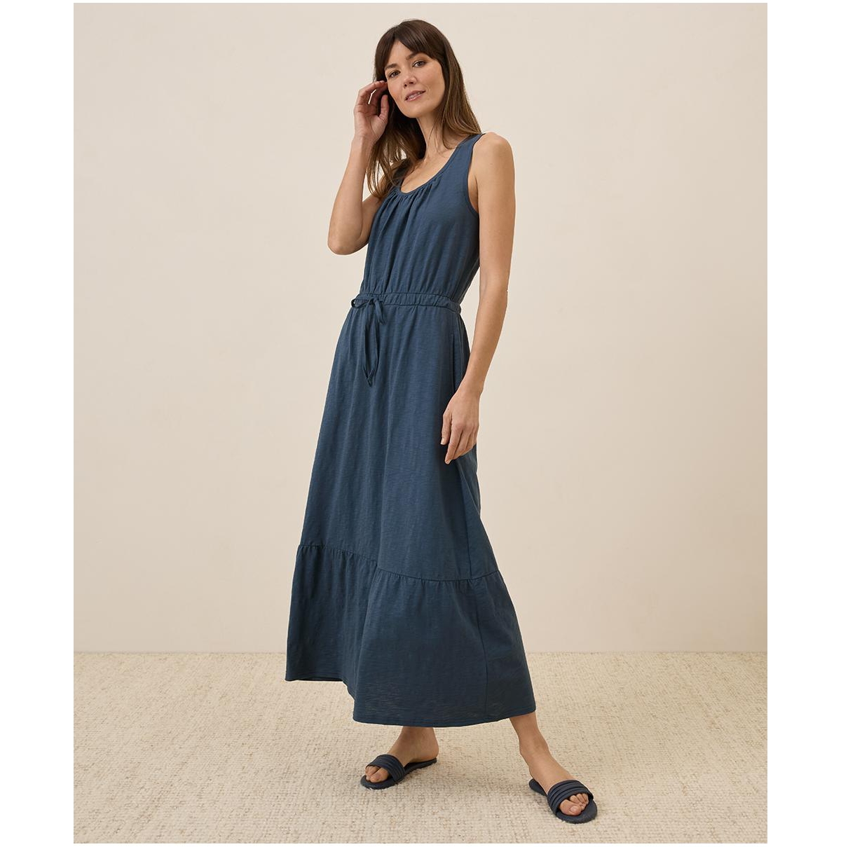 Click here for Pact Womens Organic Cotton Relaxed Slub Tank Maxi... prices