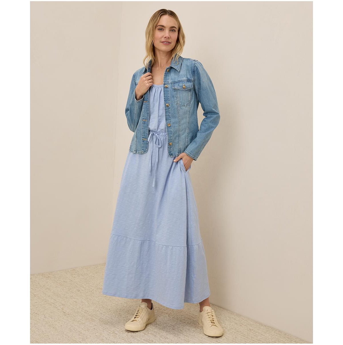 Click here for Pact Womens Organic Cotton Relaxed Slub Tank Maxi... prices