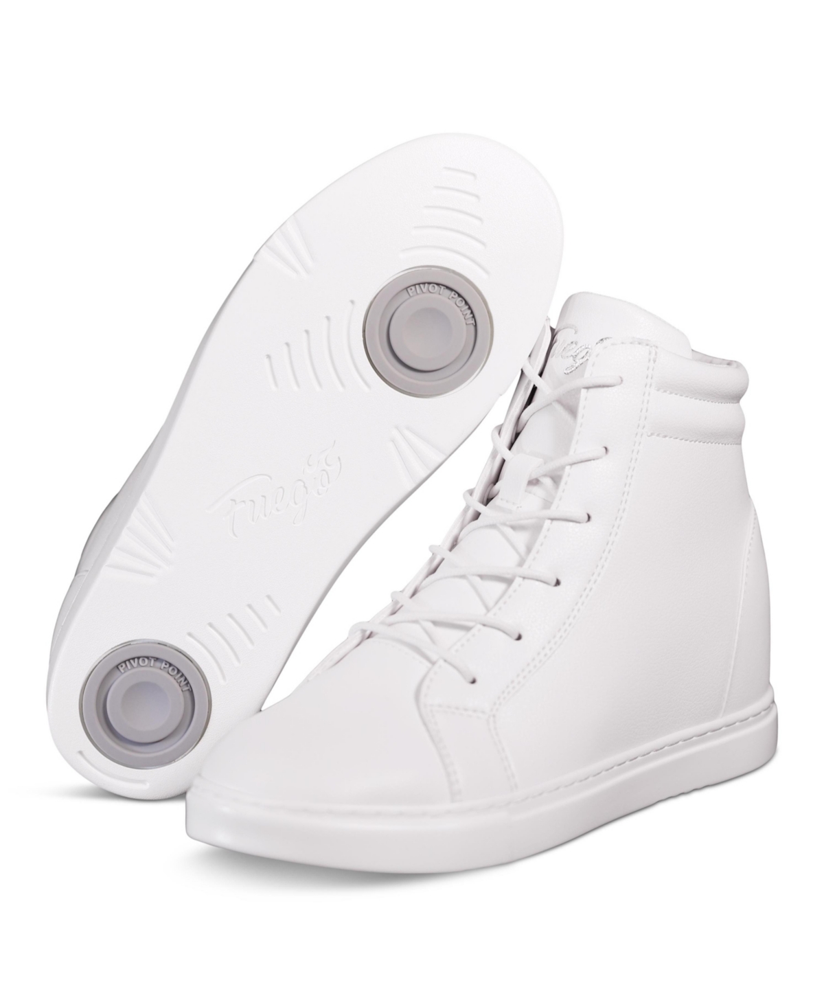 Click here for Womens White Wedge Sneaker - White prices