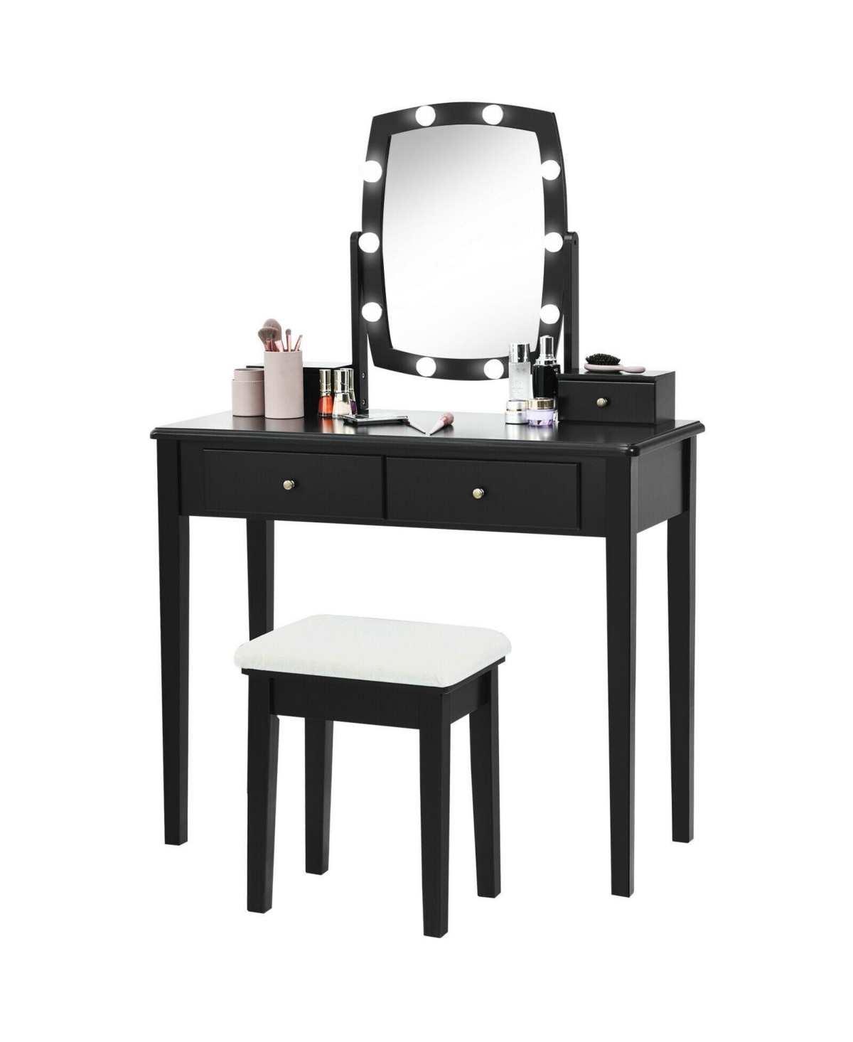 Click here for Vanity Table Set with Lighted Mirror for Bedroom a... prices