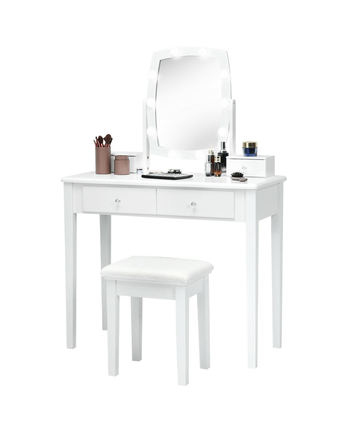 Click here for Vanity Table Set with Lighted Mirror for Bedroom a... prices