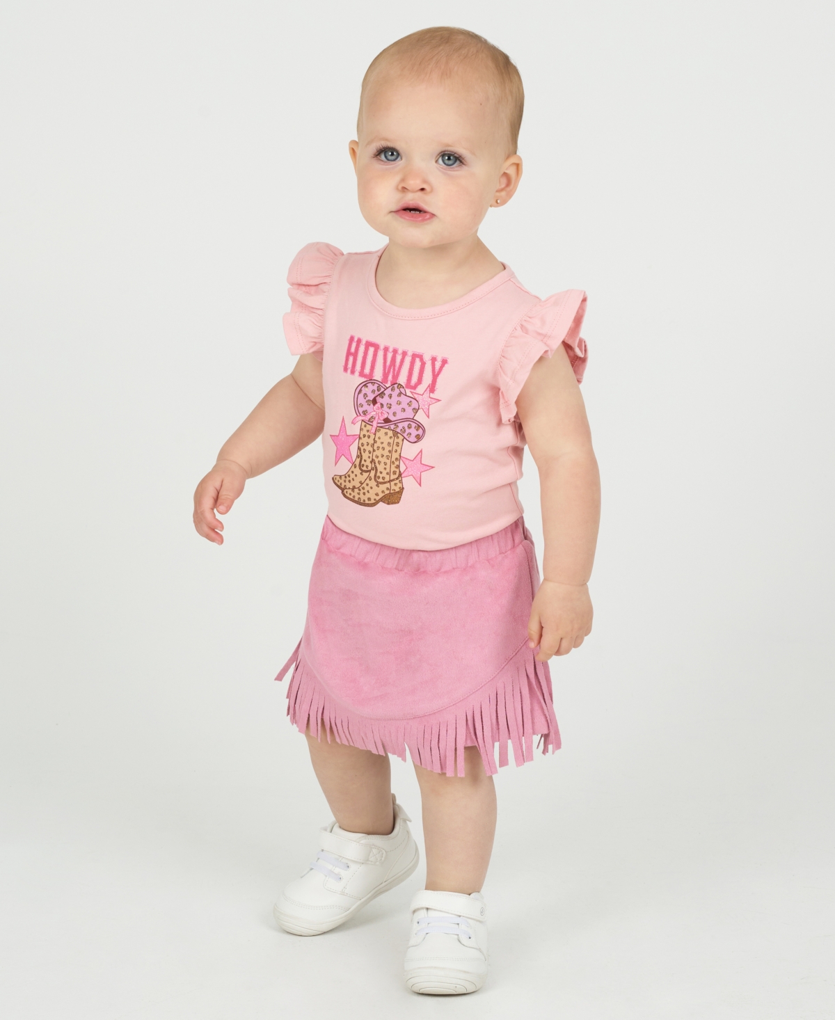 Click here for Rare Editions Baby Girls 2-Piece Cowgirl Graphic B... prices