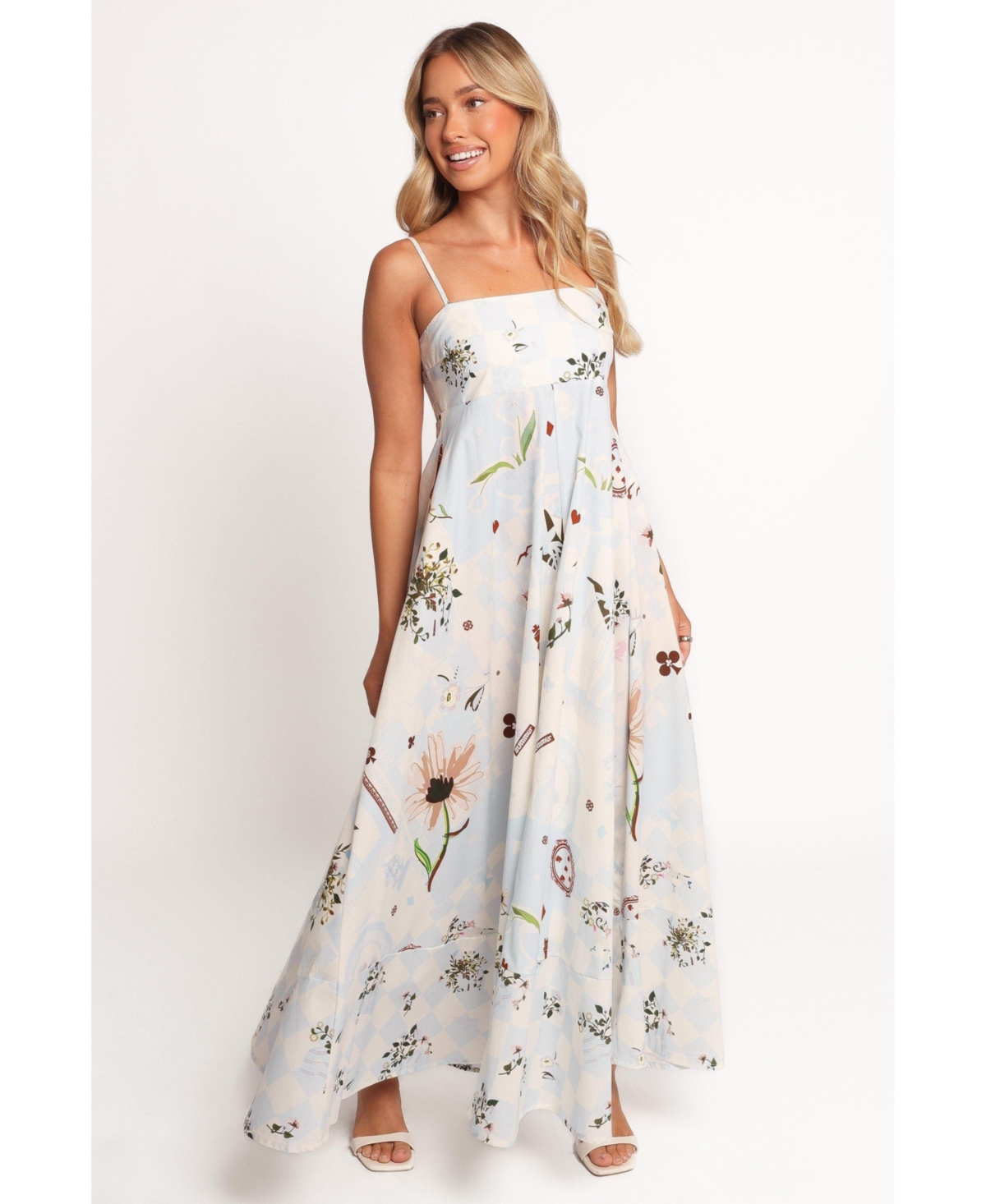 Click here for Petal and Pup Womens Emmeline Maxi Dress - Blue fl... prices