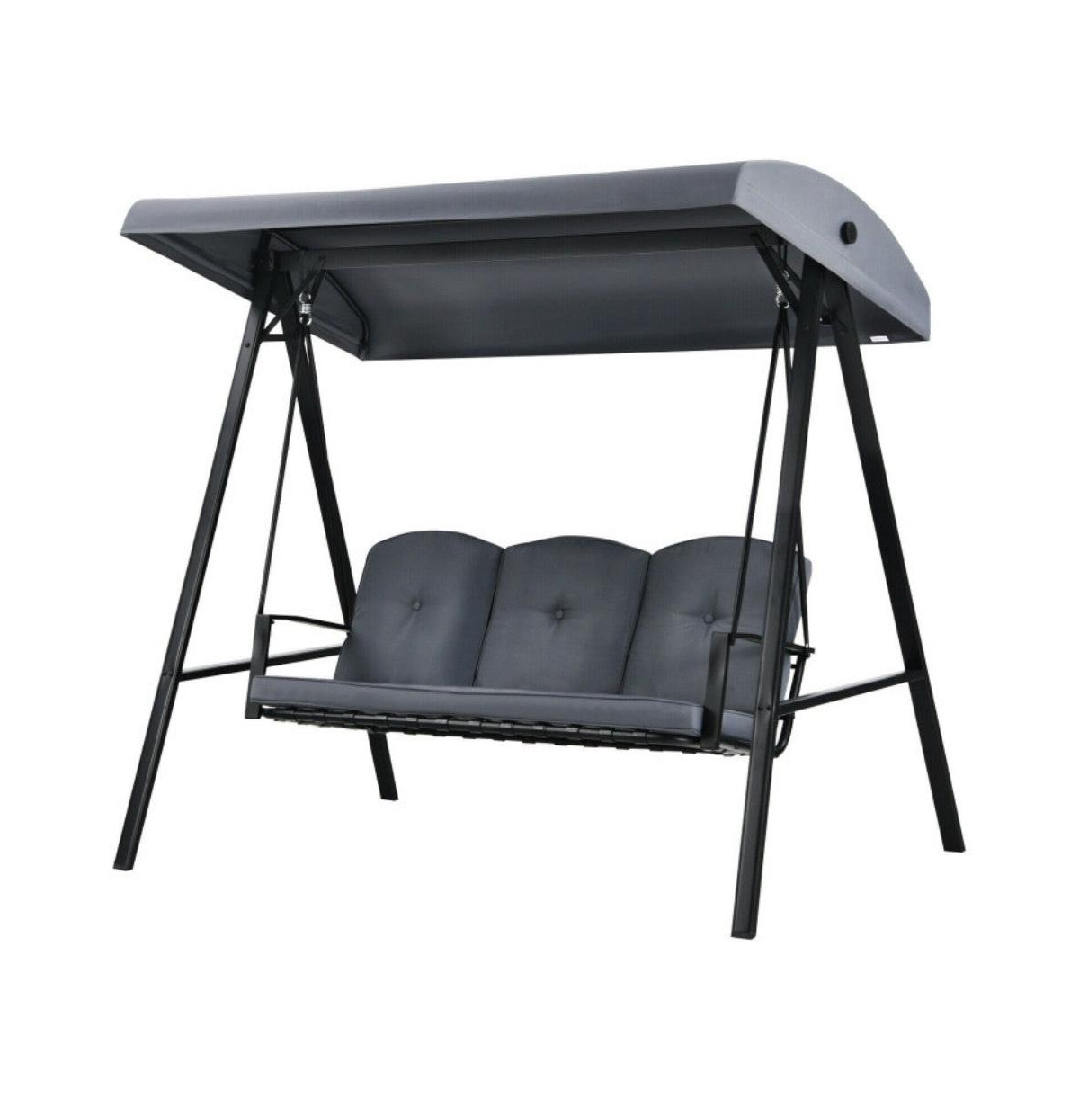 Click here for Outdoor 3-Seat Porch Swing with Adjust Canopy and... prices