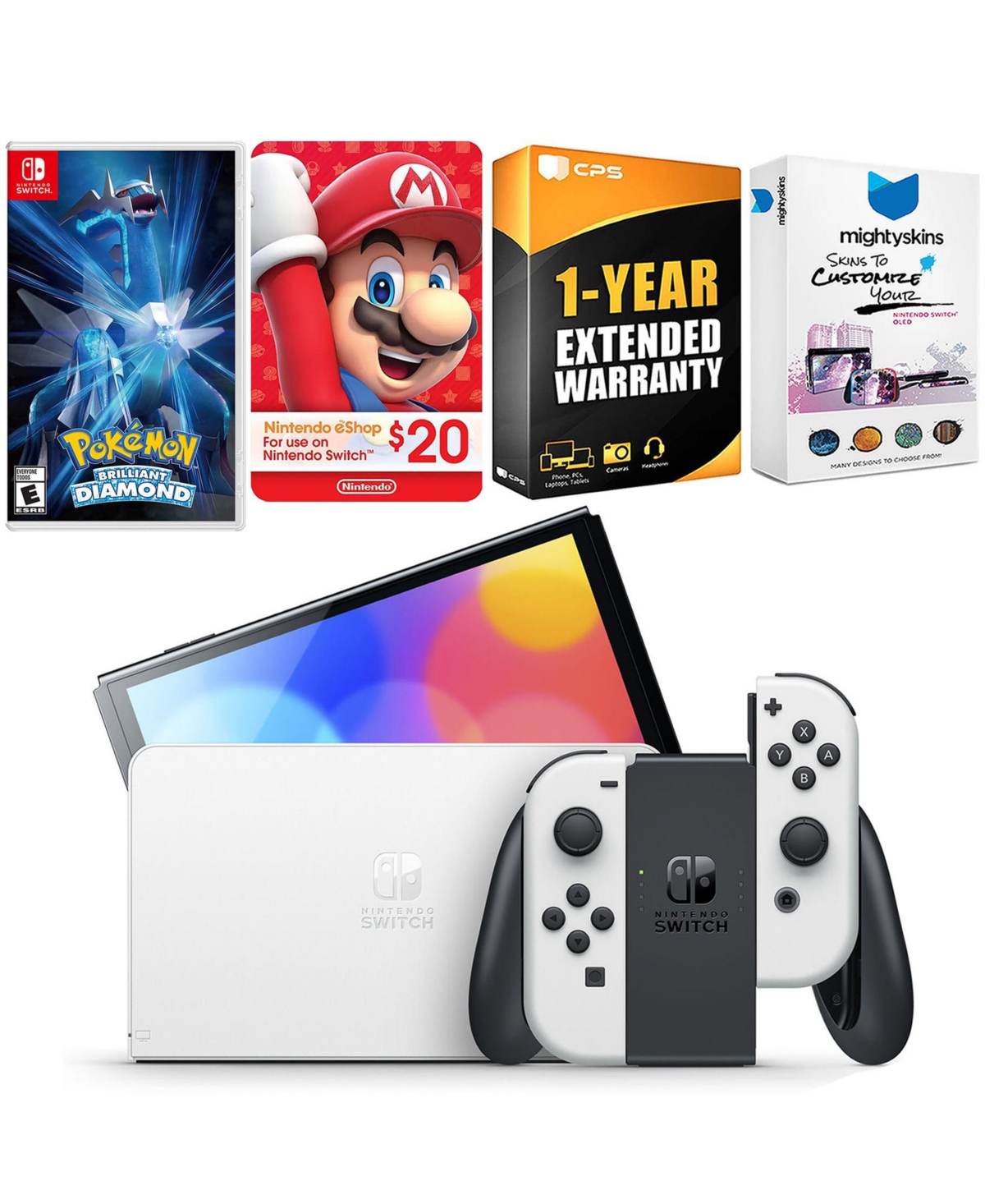 Click here for Nintendo Switch White Oled Console with Pokemon Br... prices