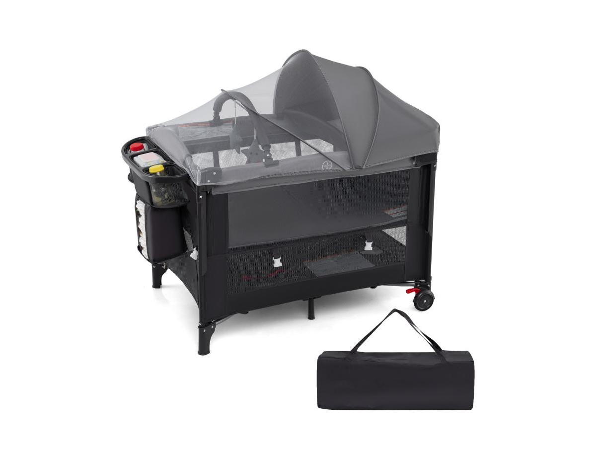 Click here for Slickblue Kids Foldable Bassinet with 4-Level Adju... prices