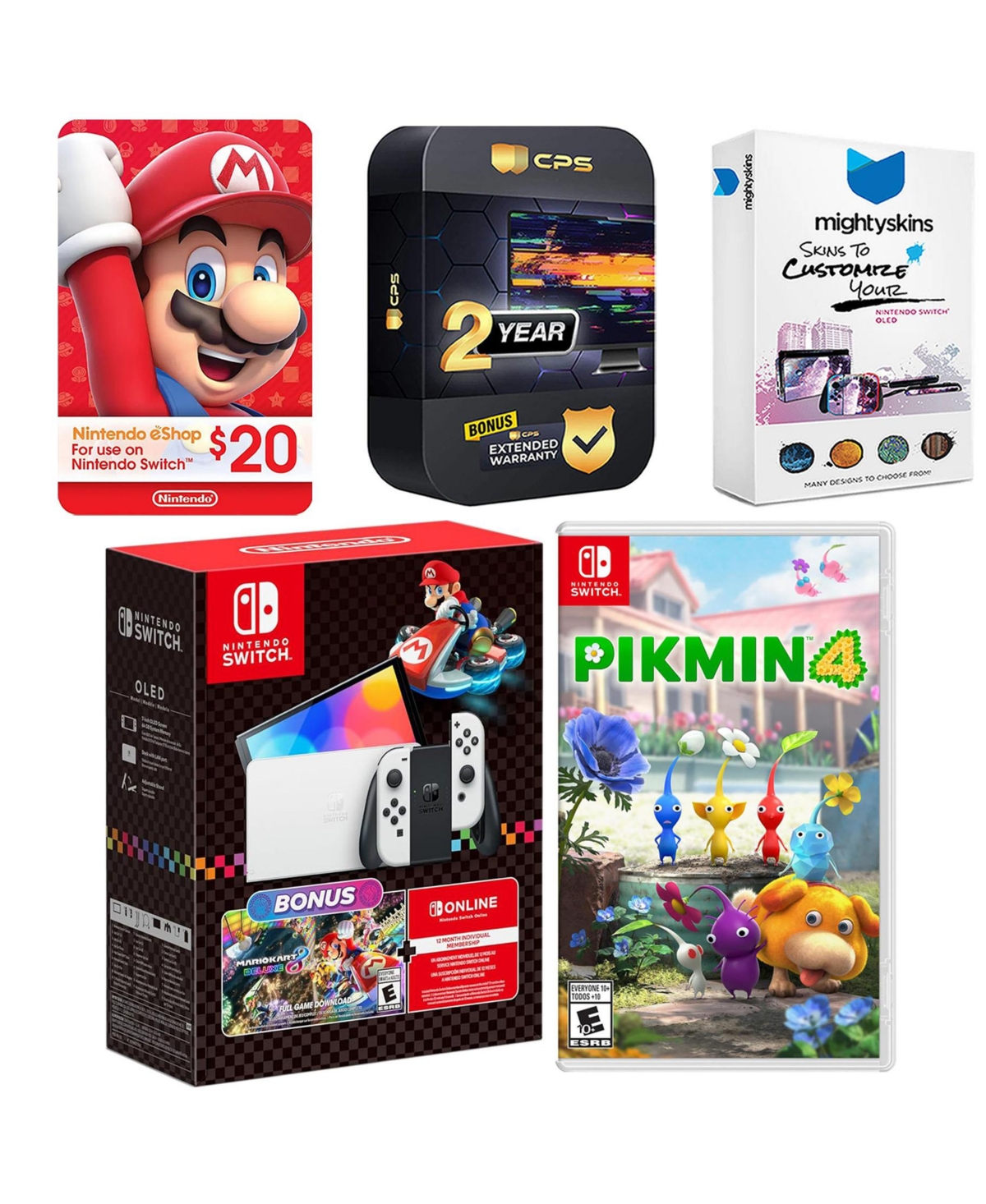 Click here for Nintendo Switch Oled Console Mario Kart 8 Bundle w... prices