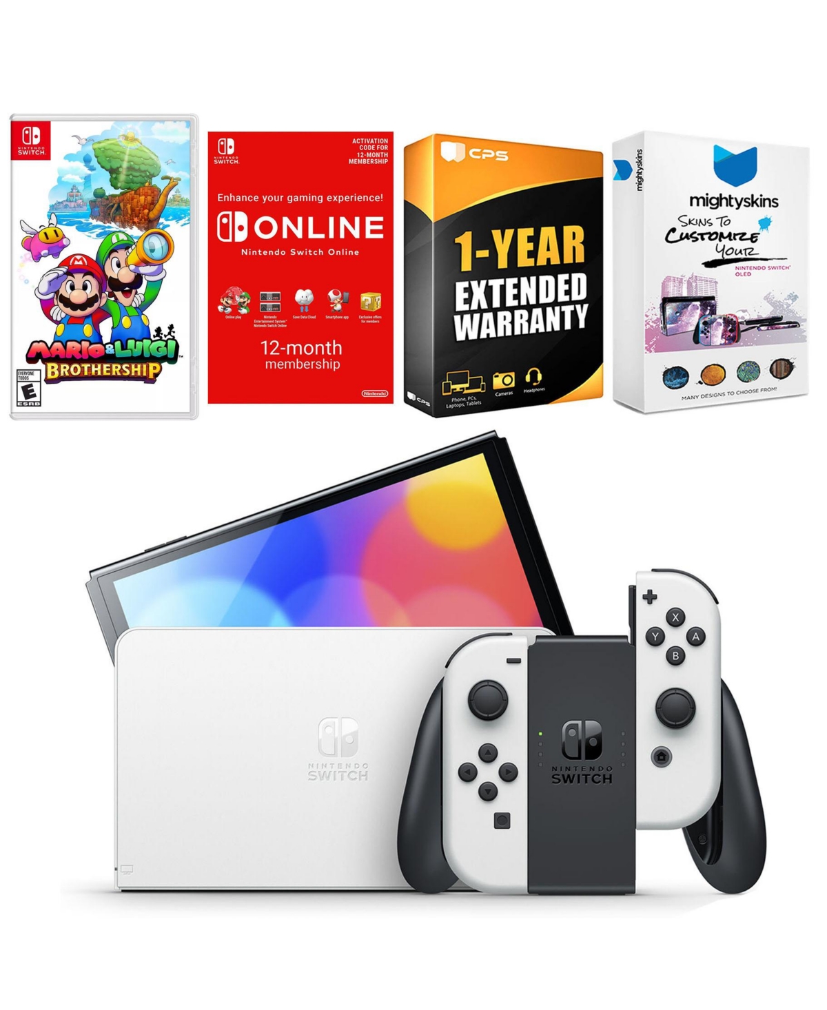 Click here for Nintendo Switch White Oled Console with Mario & Lu... prices