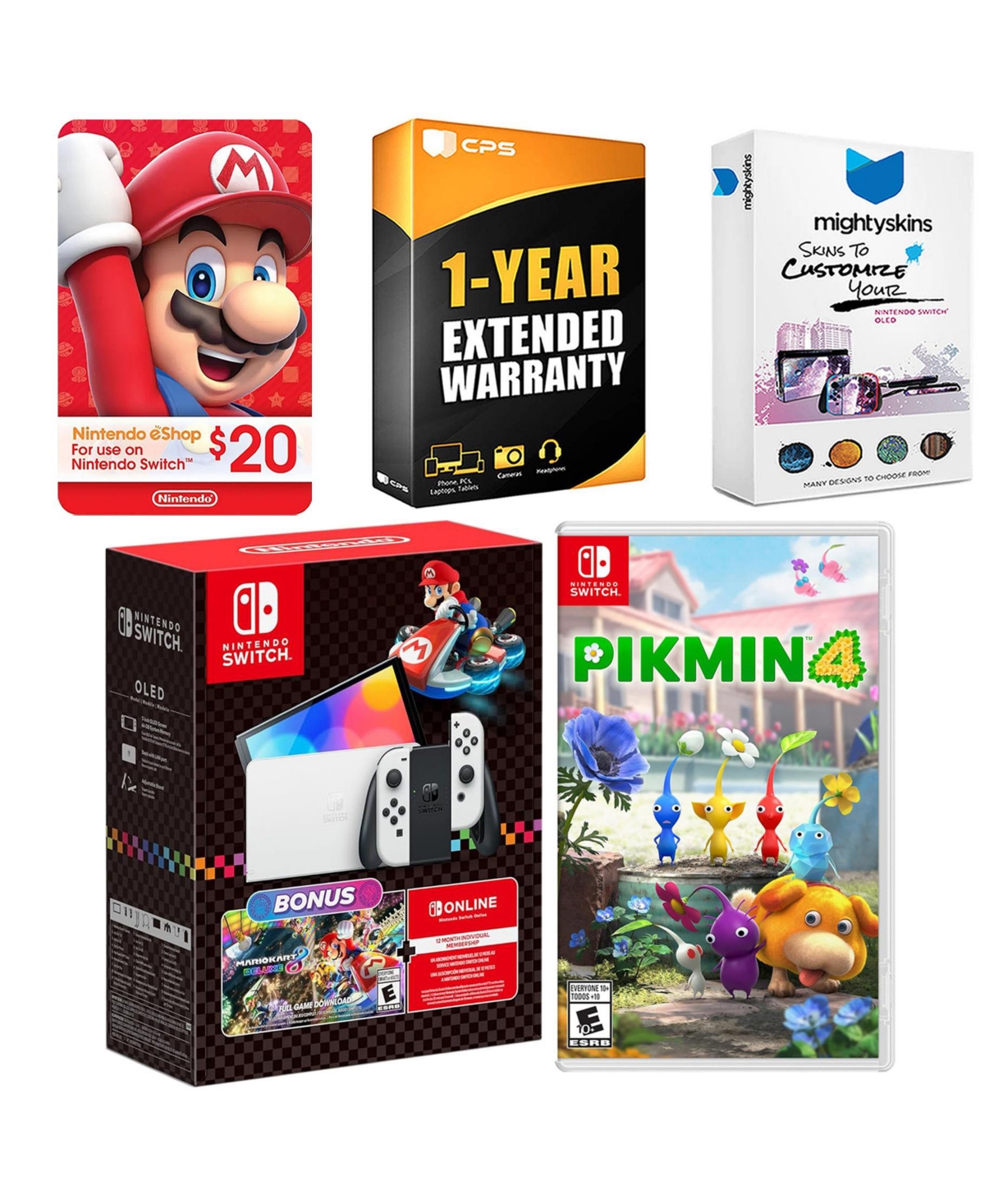 Click here for Nintendo Switch Oled Console Mario Kart 8 Bundle w... prices