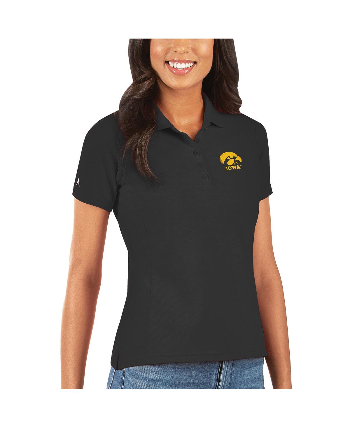 Click here for Antigua Womens Black Iowa Hawkeyes Legacy Pique Po... prices