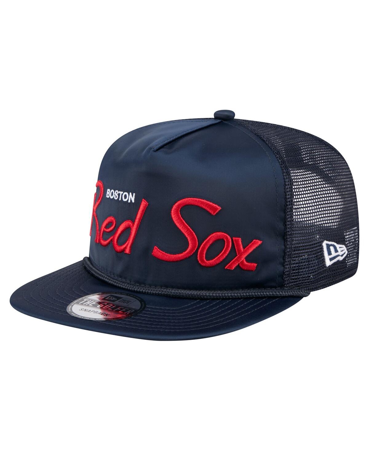 Click here for New Era Mens Navy Boston Red Sox Retro Satin Scrip... prices