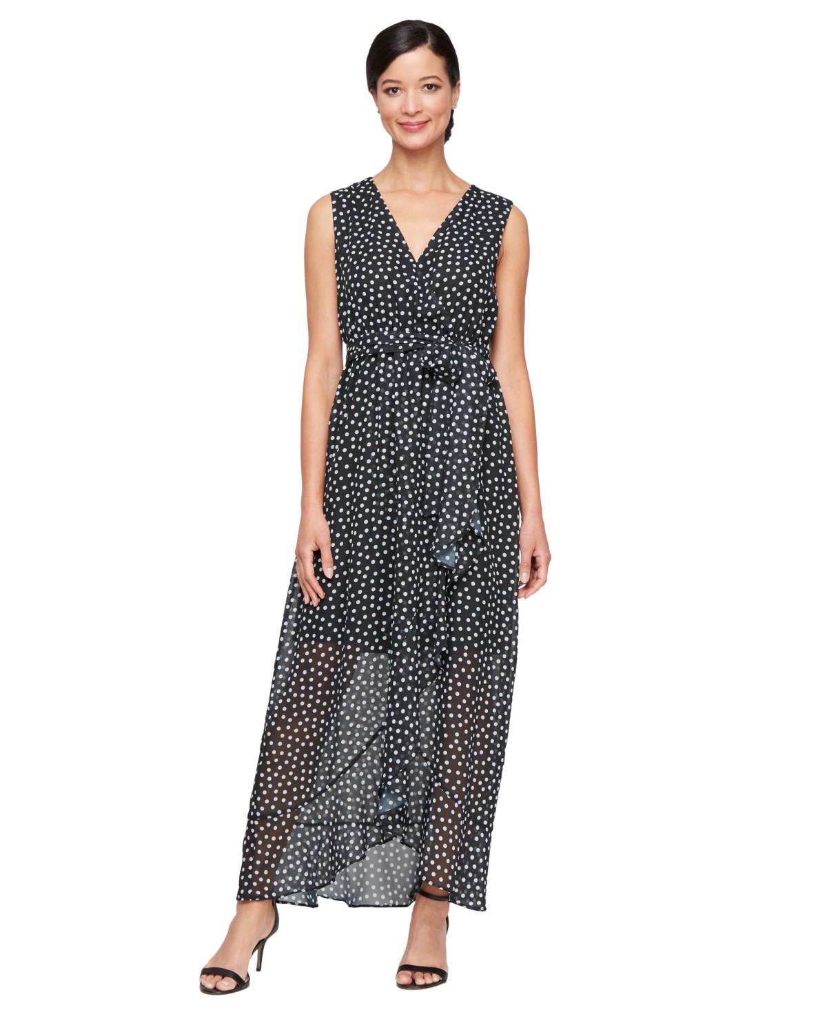 Click here for Sl Fashions Womens Printed Chiffon Ruffled Sleevel... prices