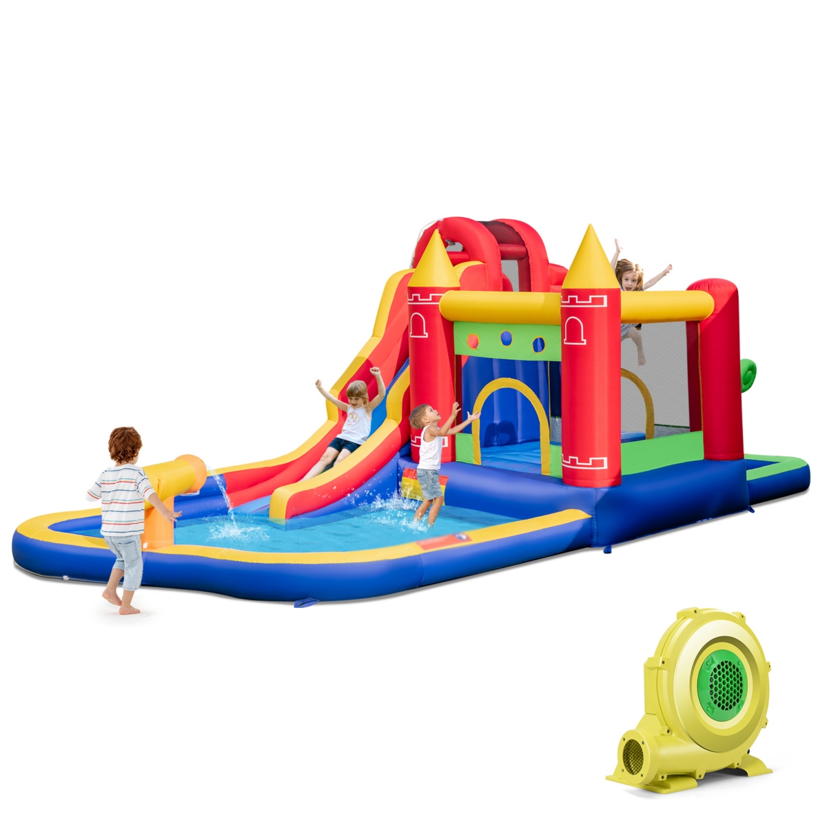 Click here for 9-in-1 Inflatable Bounce Castle with Water Slide a... prices