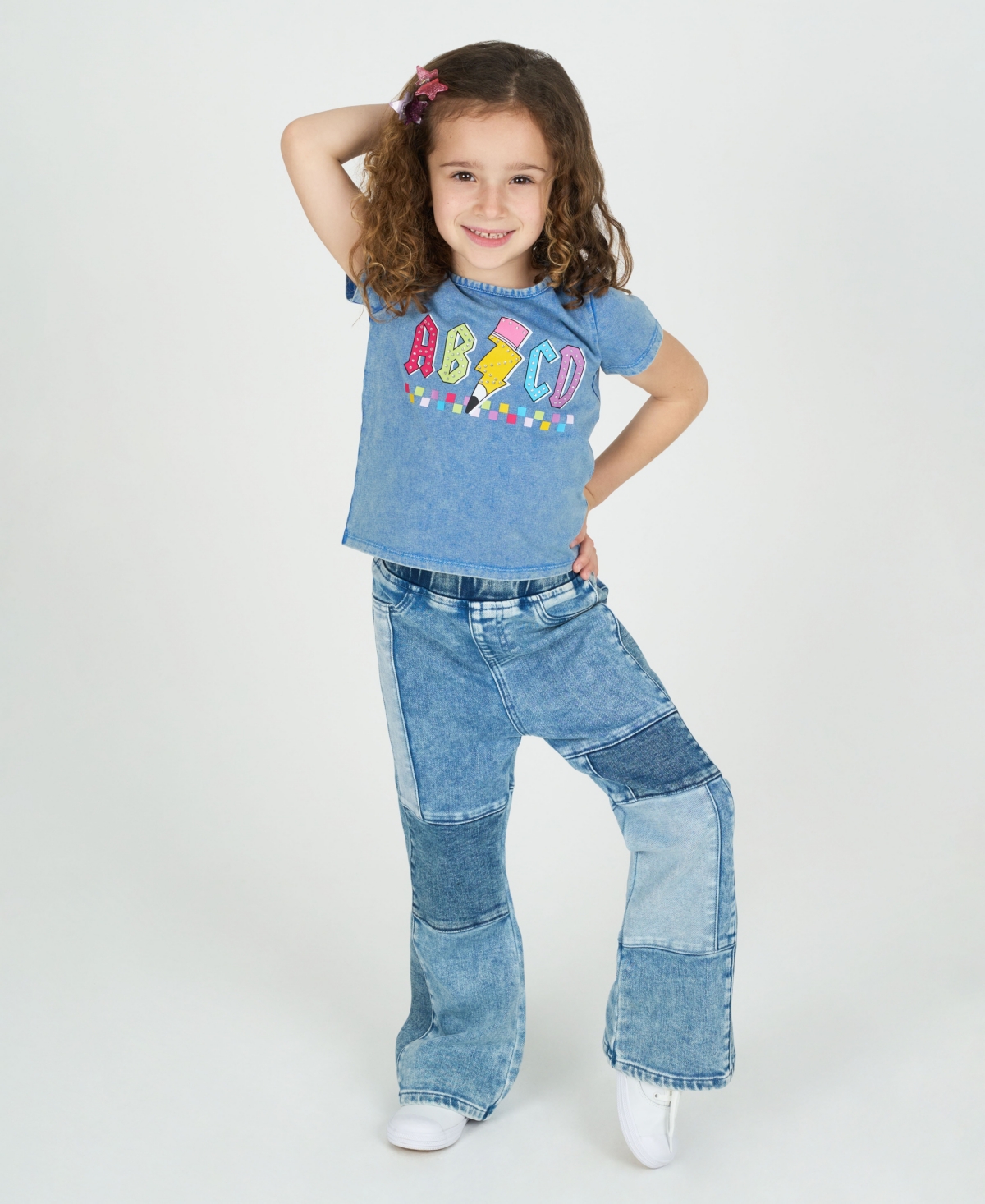 Click here for Rare Editions Little Girls 2-Piece Abcd Graphic T-... prices
